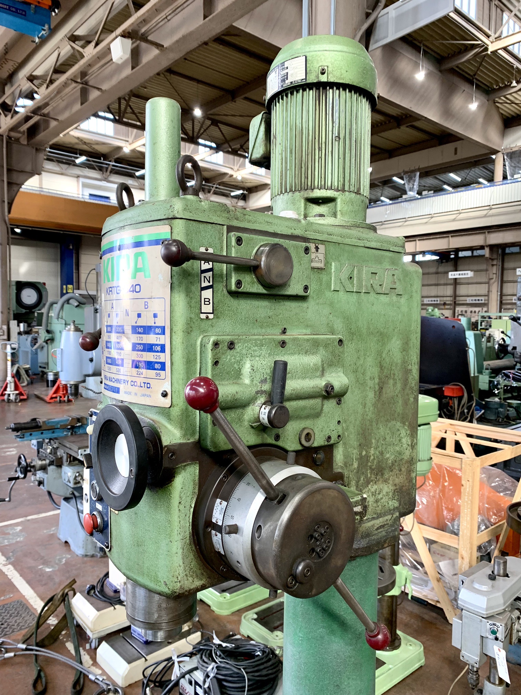 キラ 直立ボール盤 KRTG-540 – 楠本機械株式会社